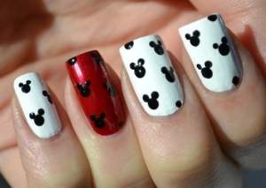 Unhas Mickey - Passo a passo e Fotos